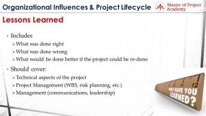 Lessons Learned: Secret Code of Project Management