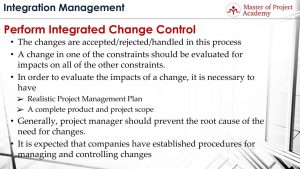 Integrated Change Control: Key To A Successful Change Management