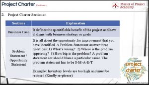 7 Elements of the Six Sigma Project Charter - Explore 6 Sigma Charter