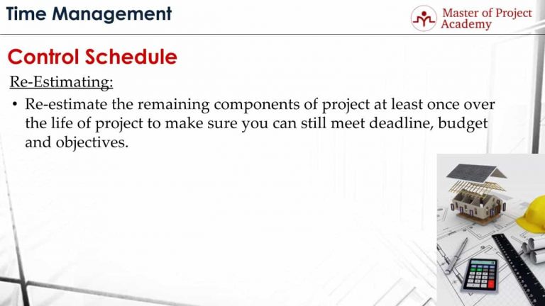 Learn Now: 9 Activities of Control Schedule Process Group