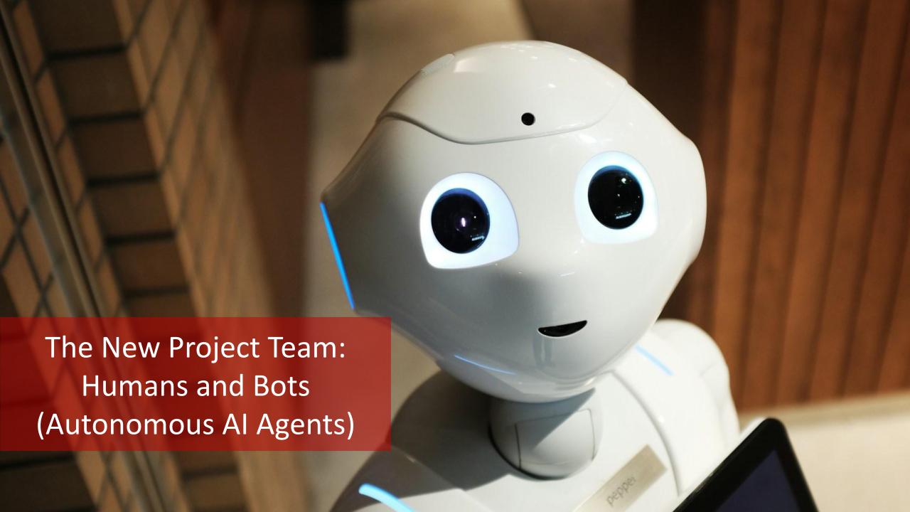 The New Project Team: Humans and Bots (Autonomous AI Agents) - Master ...