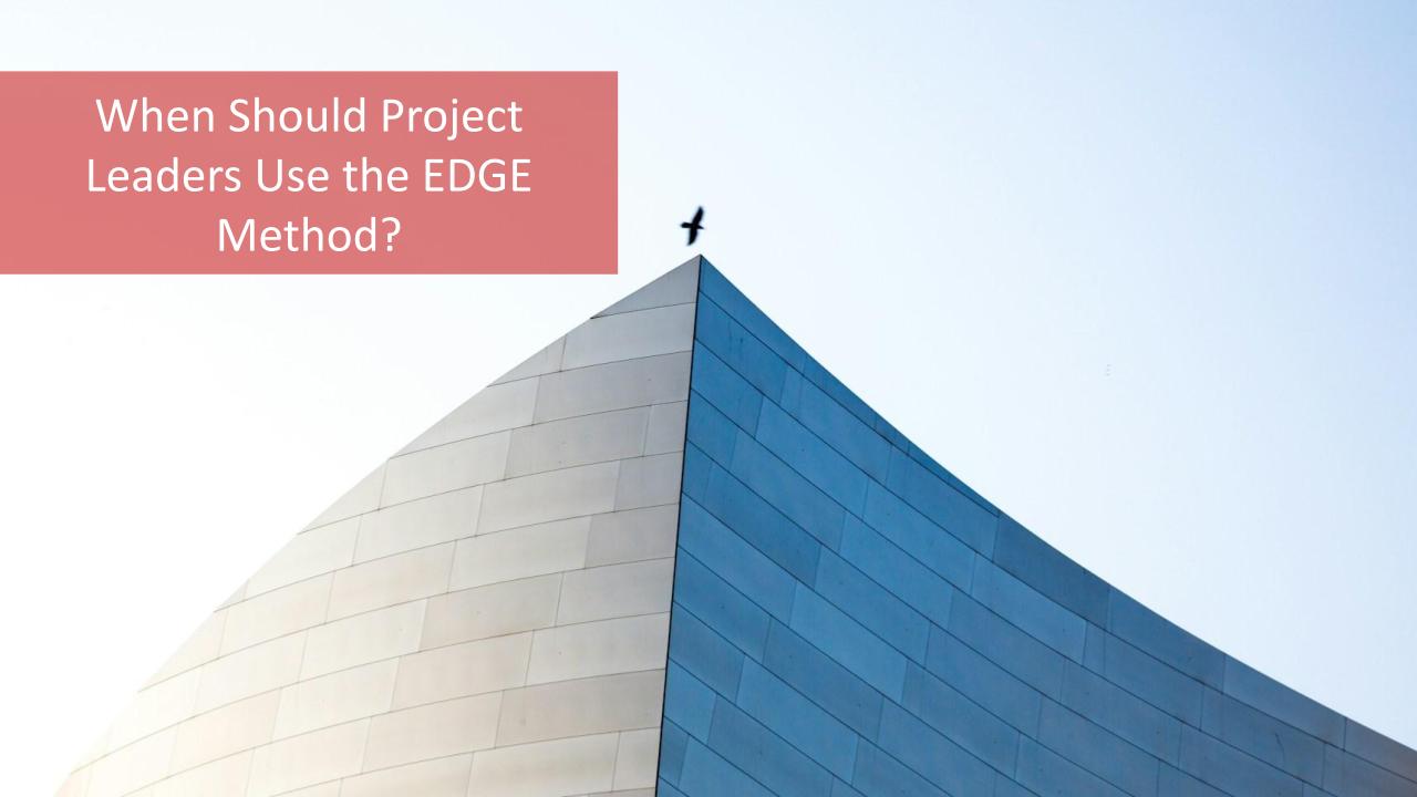 When Should Project Leaders Use the EDGE Method? - Master of Project ...